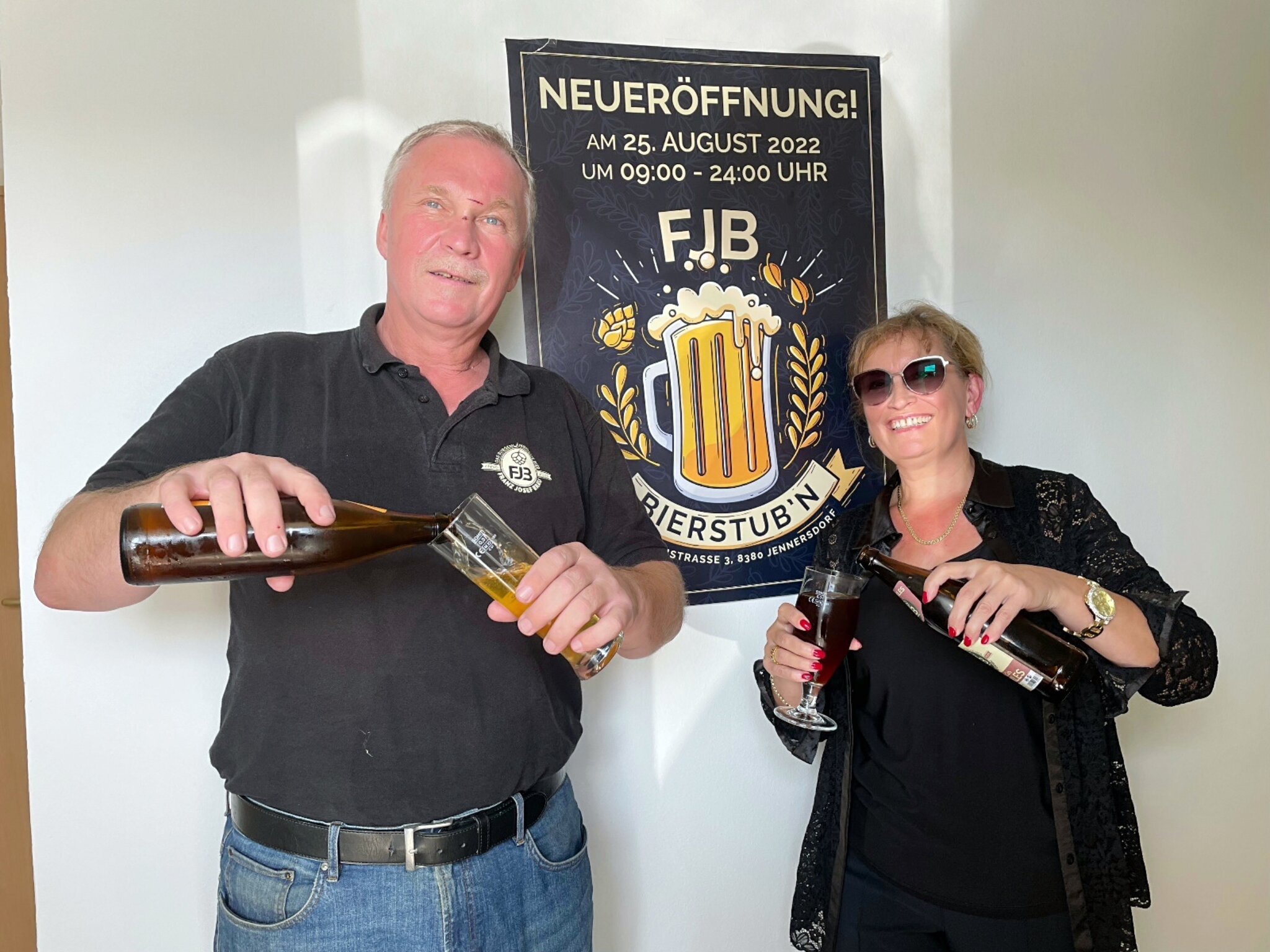 Jennersdorf: Franz Windisch - Eröffnung seiner " Bierstub'n " - Jennersdorf