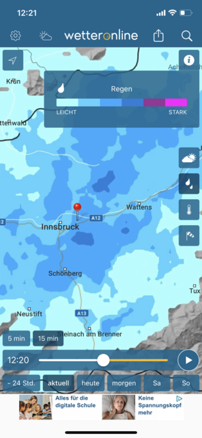 App-Tipp: RegenRadar mit Unwetterwarnung für die perfekte Wander- und ...