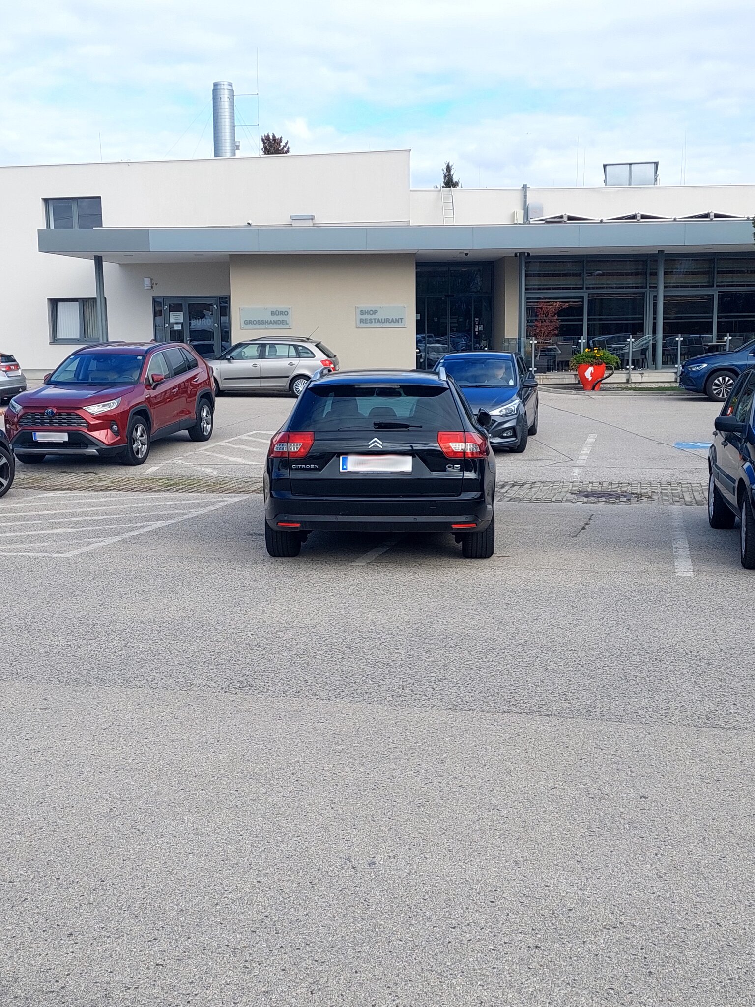 Kunstparker: Parken beim Haus & Brunner - Baden