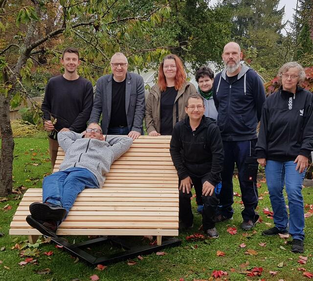 Spende: Neue Sonnenliege für den Werkstatt-Garten - Waidhofen/Thaya