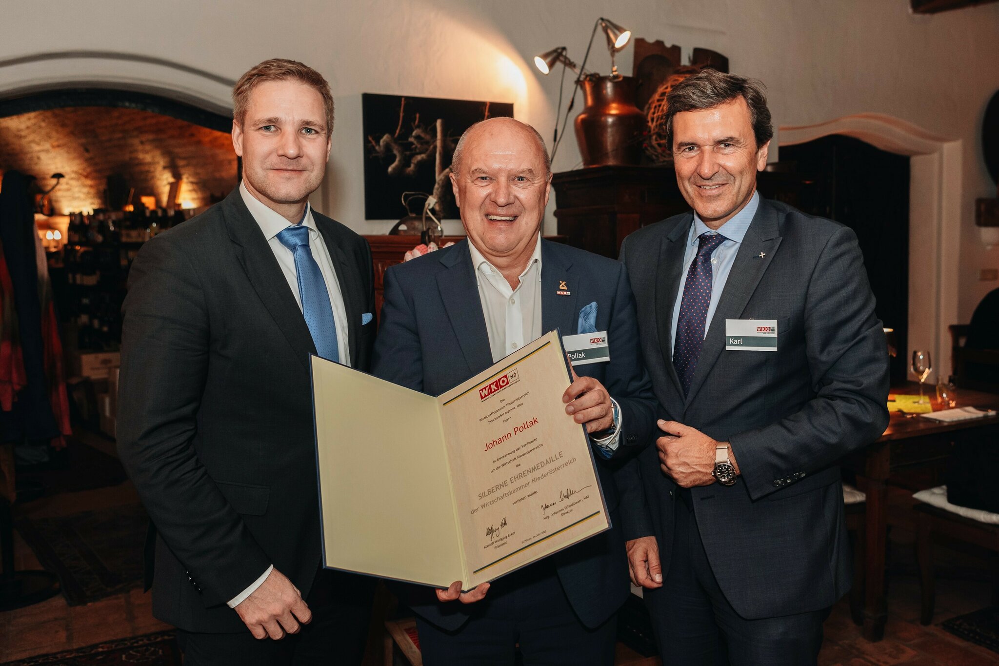 Für Verdienste geehrt: Johann Pollak erhält Silberne Ehrenmedaille - Gmünd