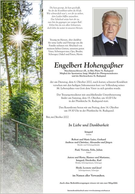 Sterbefälle im Oktober 2022: Trauer- und Todesanzeigen aus dem Bezirk ...