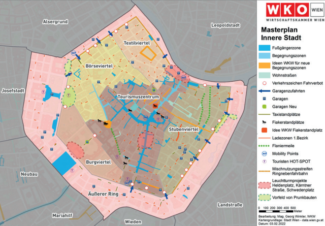 "Masterplan Innere Stadt": Wirtschaftskammer Wien will City umgestalten ...