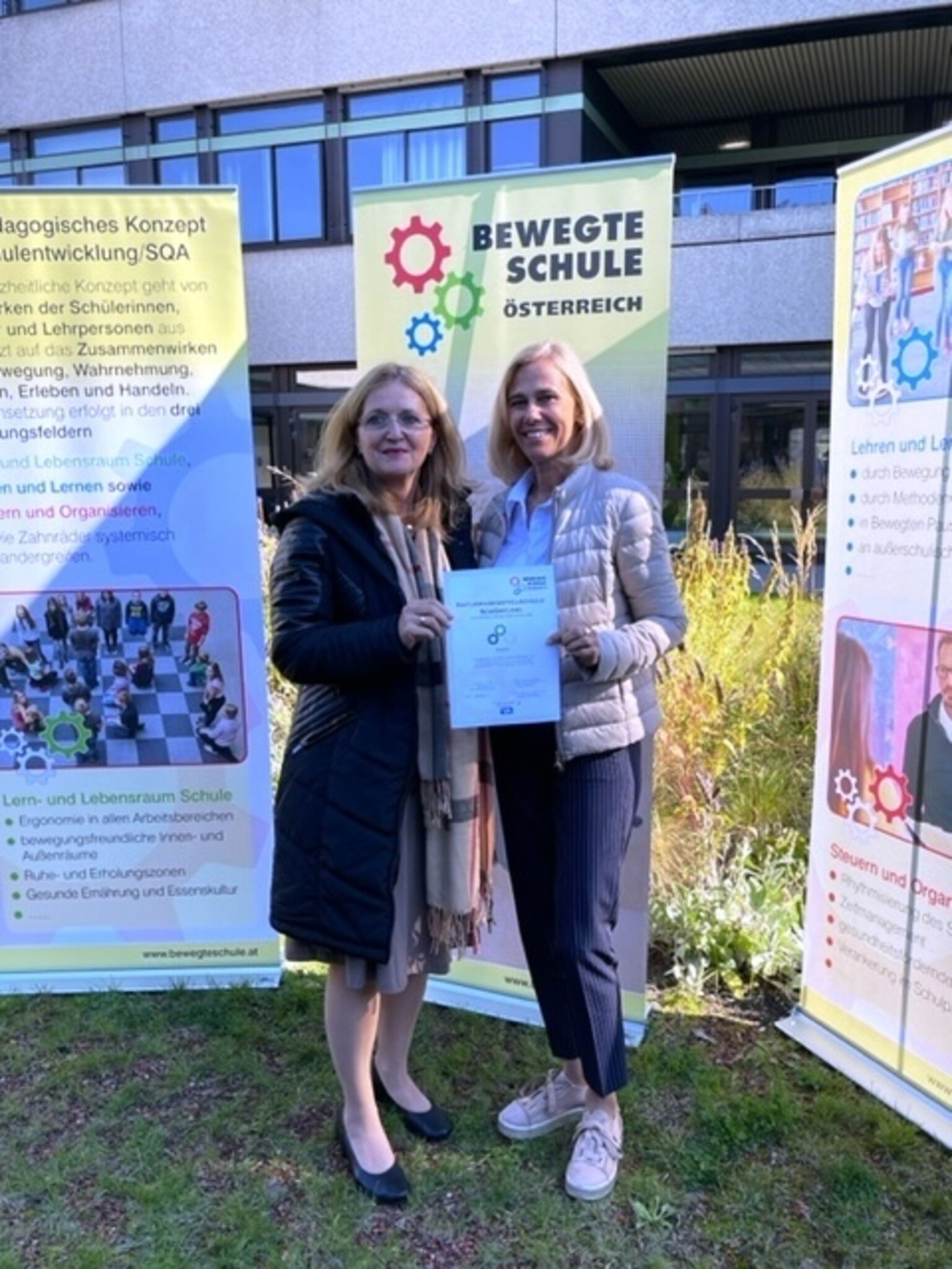 Zertifikat: Die NMS Schörfling ist eine „Bewegte Schule“ - Vöcklabruck