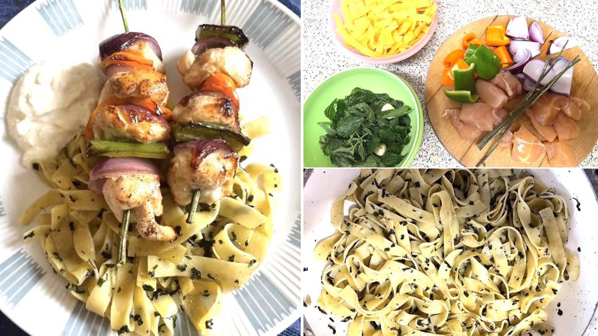 Gerdas Brennessel-Jahr: Brennesselnudeln mit Spießchen - Korneuburg