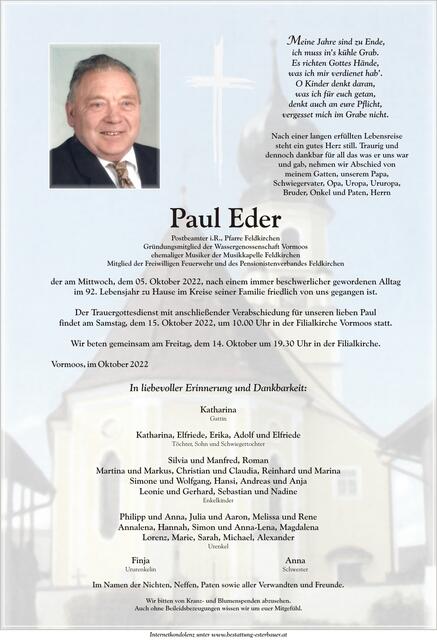 Sterbefälle im Oktober 2022: Trauer- und Todesanzeigen aus dem Bezirk ...