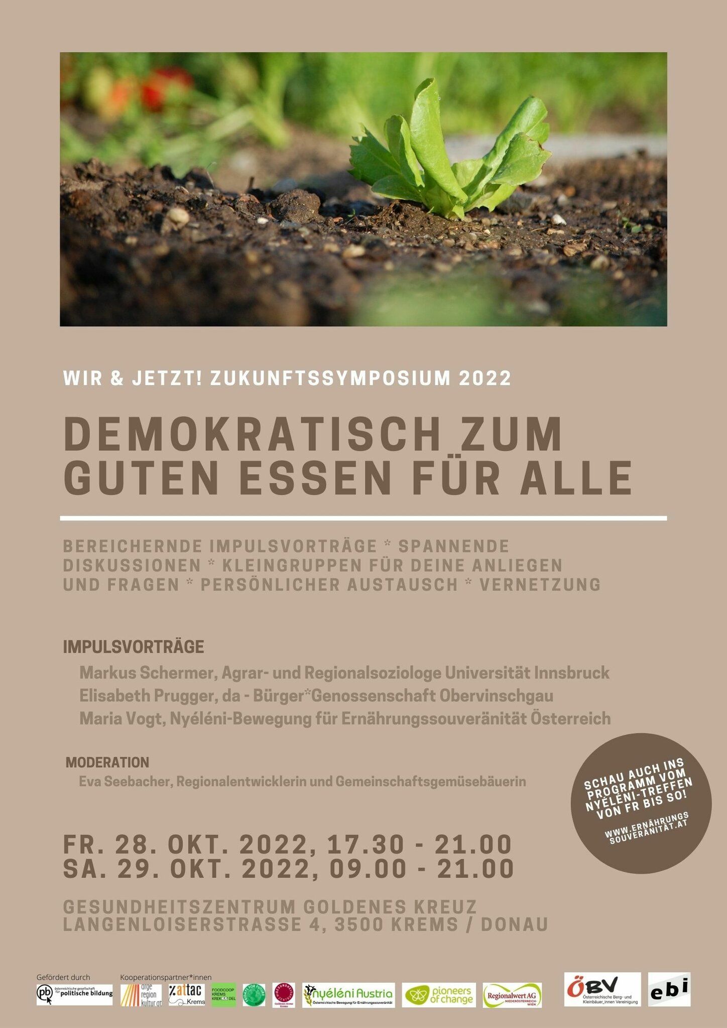 Symposium: Lebensmittelversorgung der Zukunft: WIR & JETZT ...