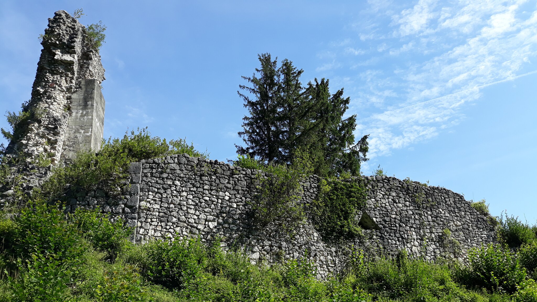 Aussichtsplatz am Weg zum Katringipfel: Burgruine Wildenstein ...