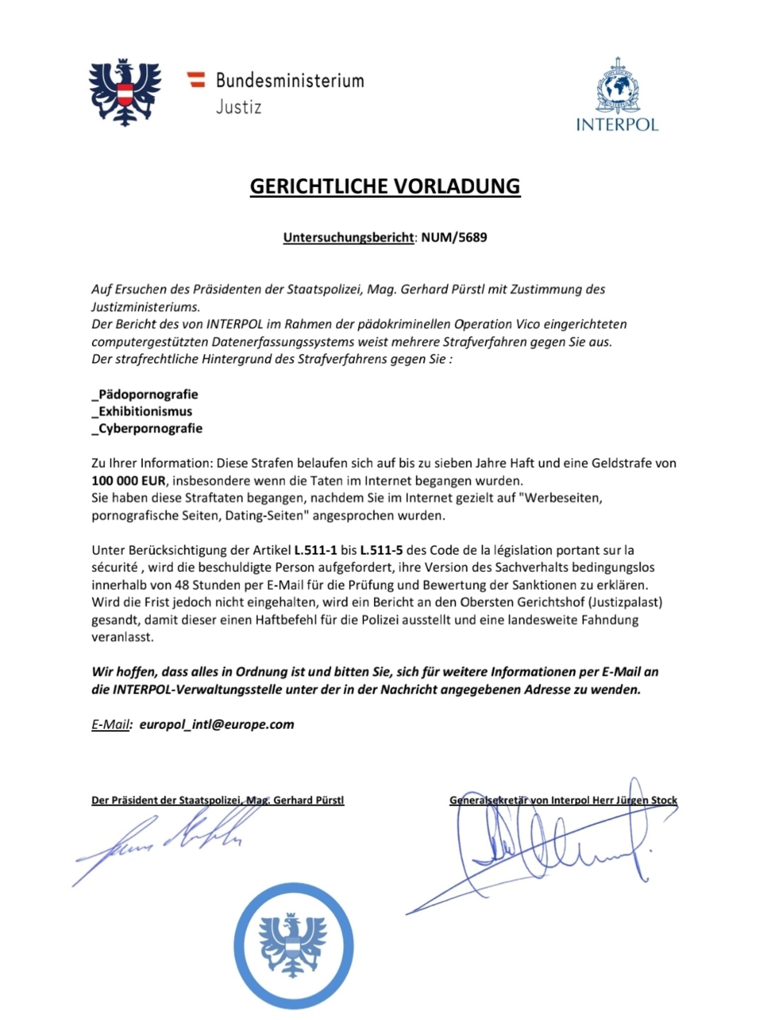 Vorsicht Betrüger: Interpol muss herhalten für neue Betrugsmasche - Baden