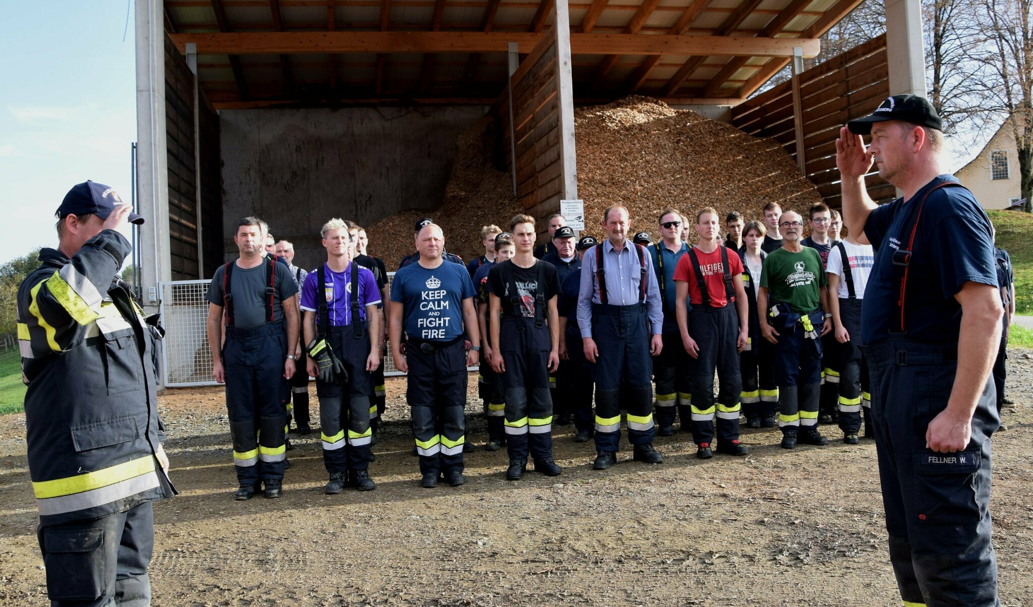 Brand im Heizwerk: Drei Wehren probten den Ernstfall in Schamberg ...