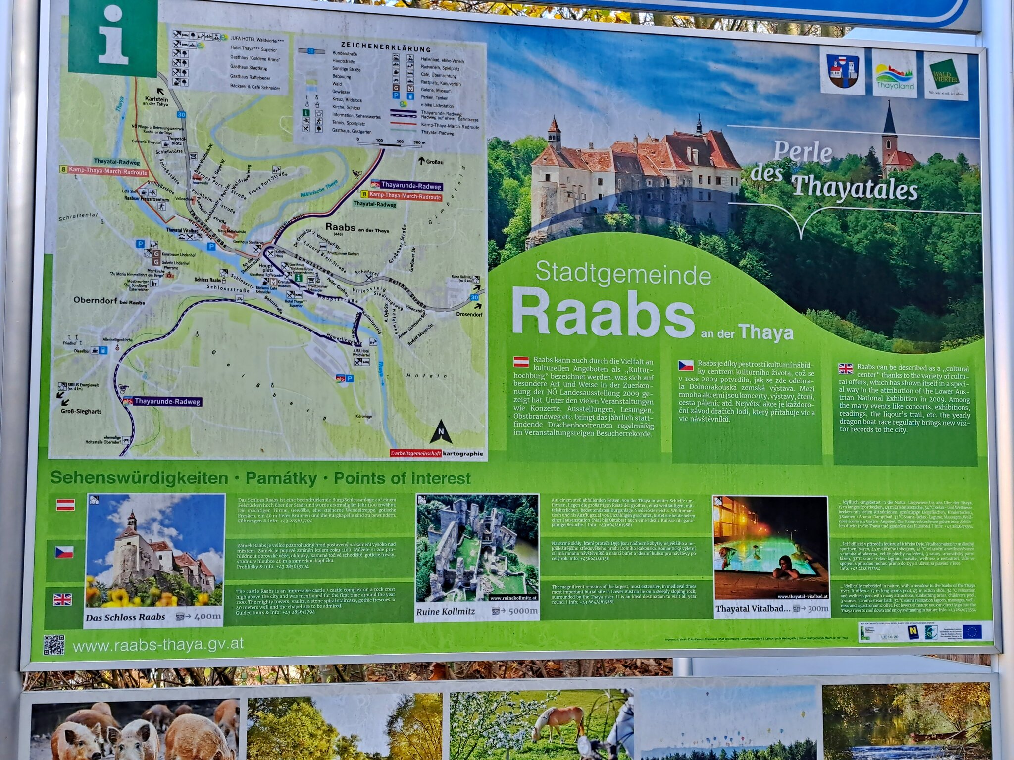 Radweg in Raabs an der Thaya - Waidhofen/Thaya