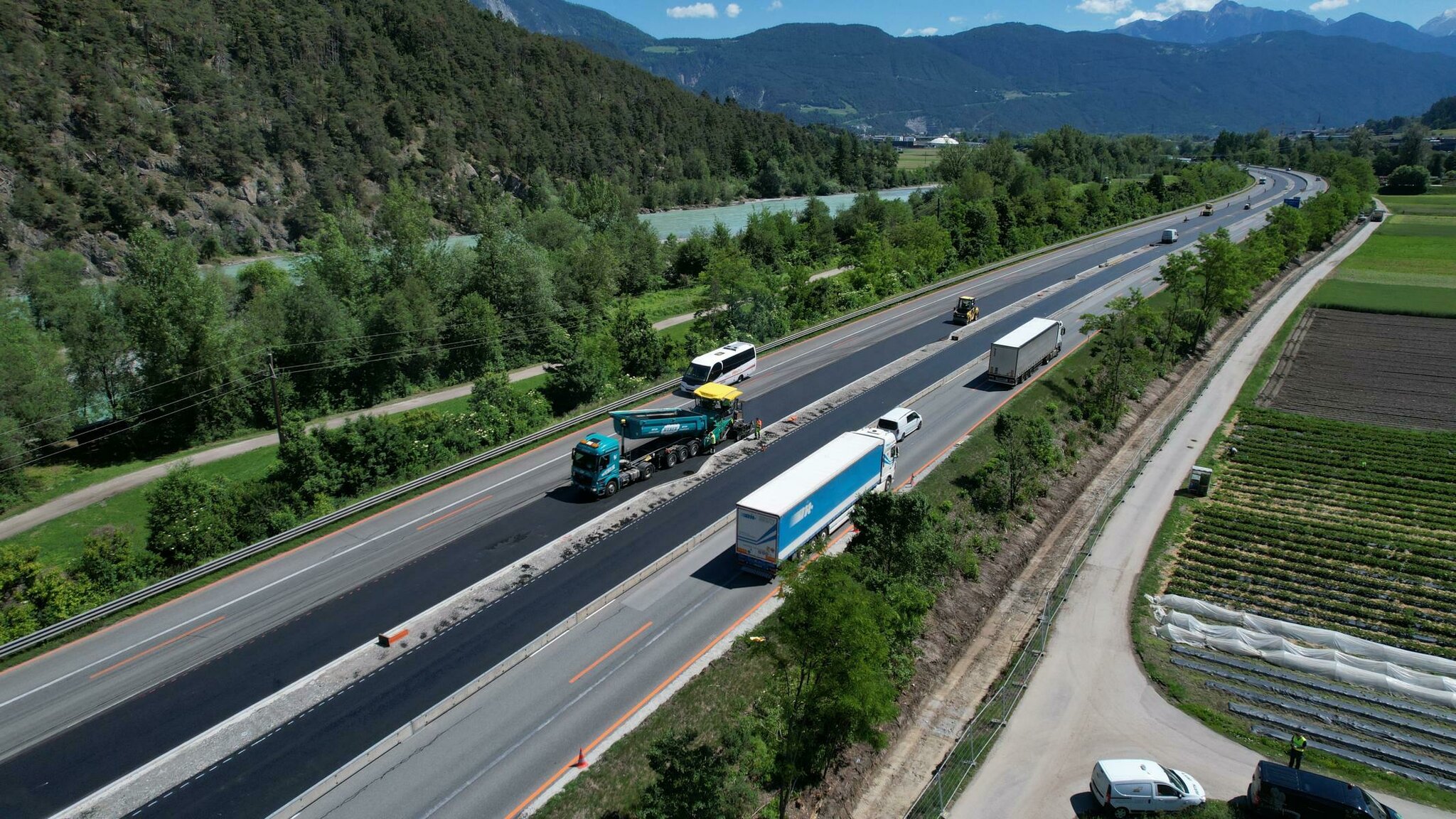 A12: Autobahn-Sanierungen zwischen Telfs und Rietz sind abgeschlossen ...