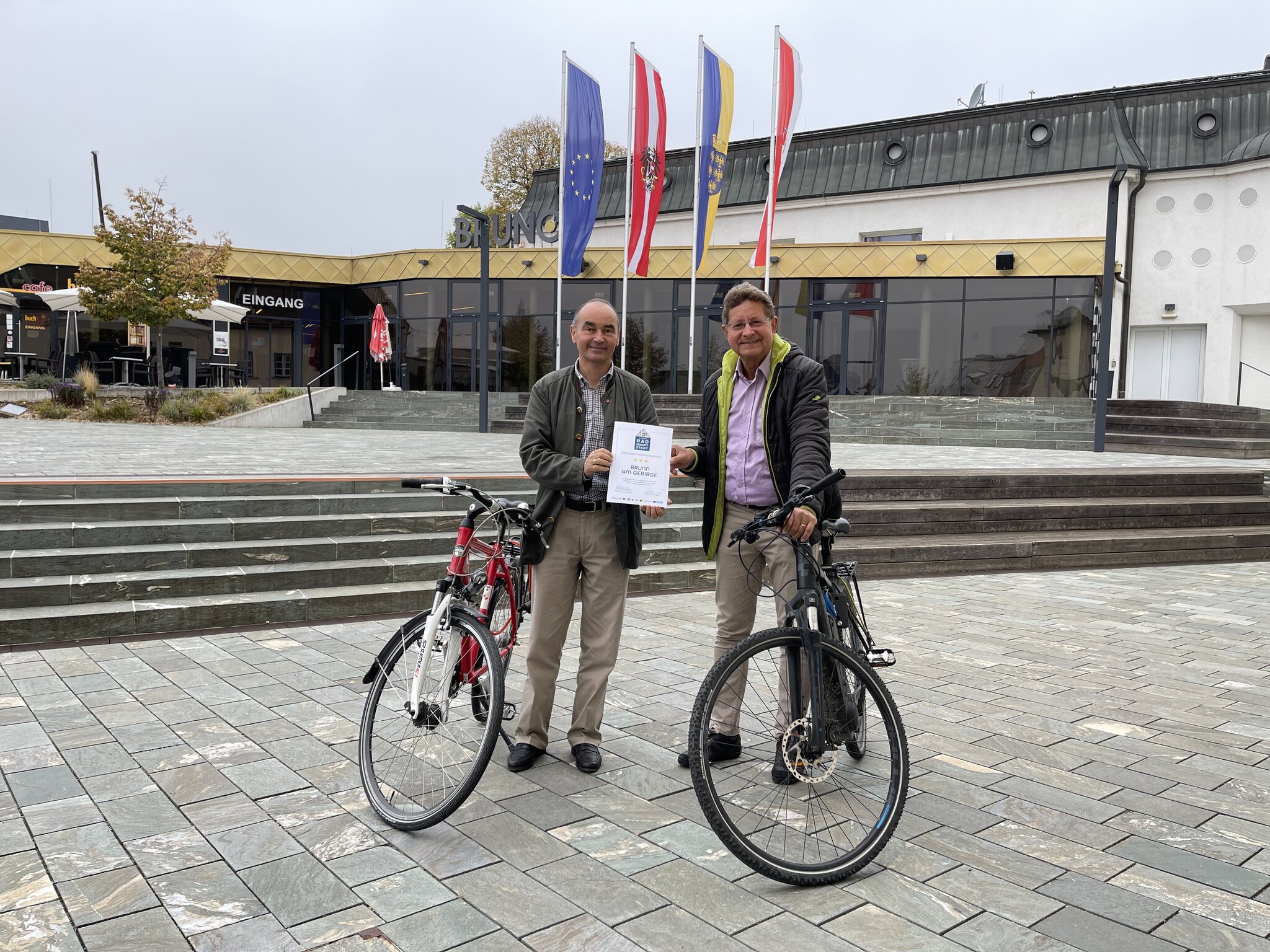 Brunn am Gebirge: Zertifizierung als "Radhauptstadt" - Mödling