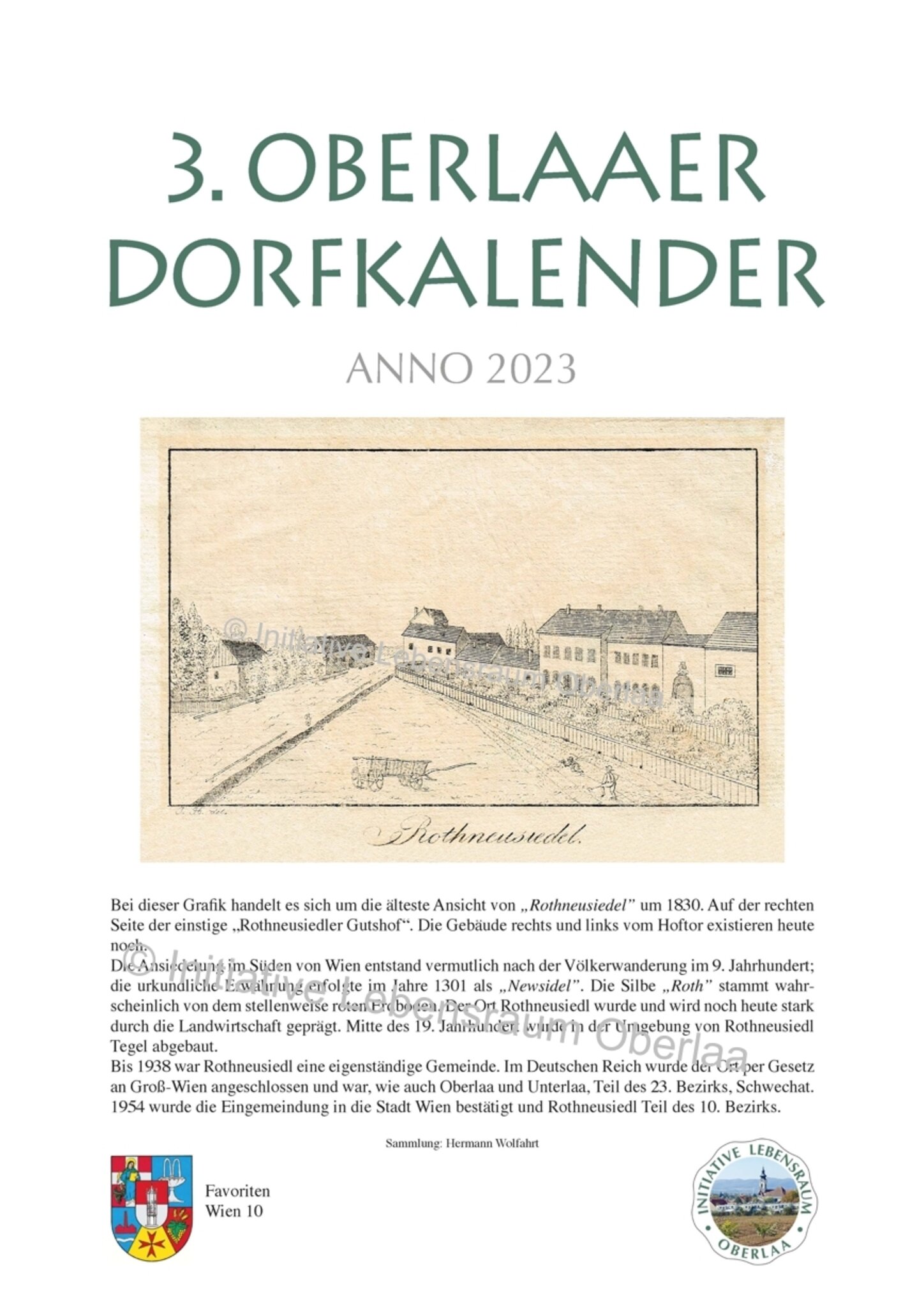 3. Oberlaaer Dorfkalender: Eine erfolgreiche Idee wird weitergeführt ...