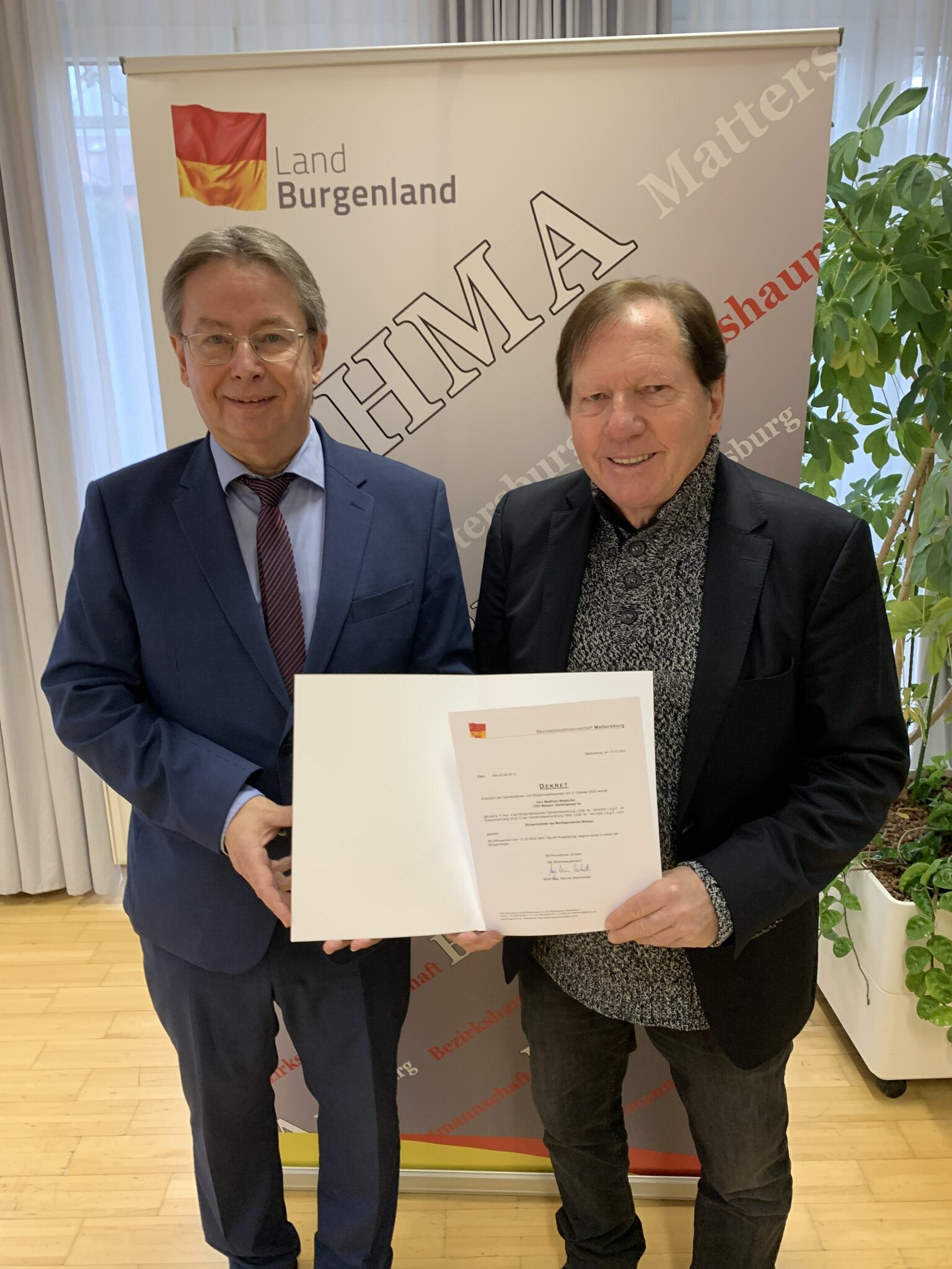 Wiesen: Bürgermeister und Vizebürgermeister feierlich angelobt ...
