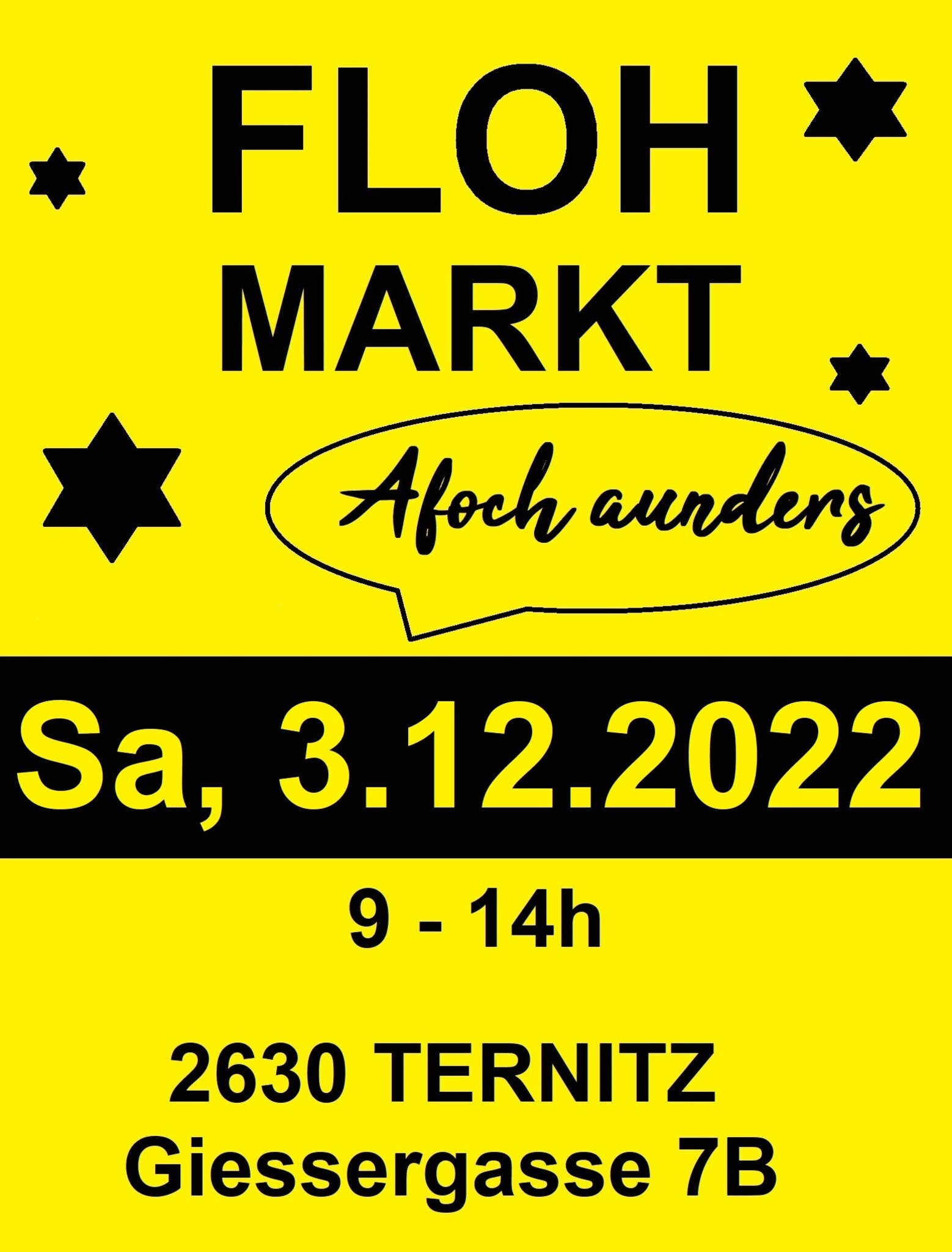 ALLERLETZTER FLOHMARKT: Flohmarkt "afoch aunders" - Neunkirchen