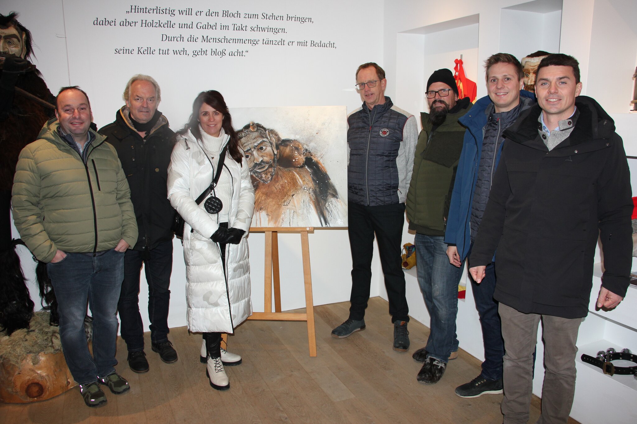 Vernissage: Fisser Fasnacht auf Leinwand gebannt - Landeck