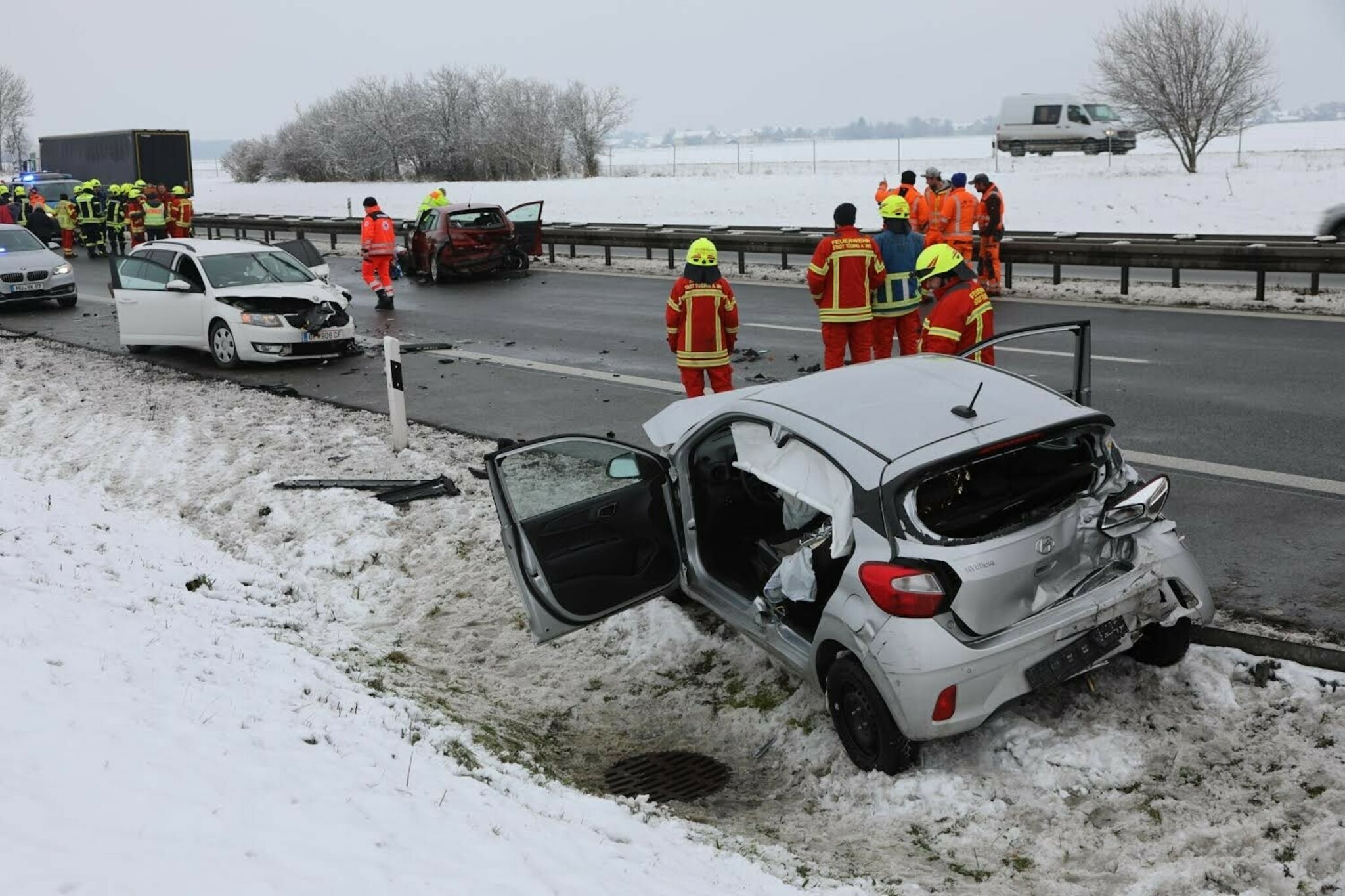 A94 in Bayern nahe Braunau: Schwerer Verkehrsunfall auf der Autobahn - Braunau