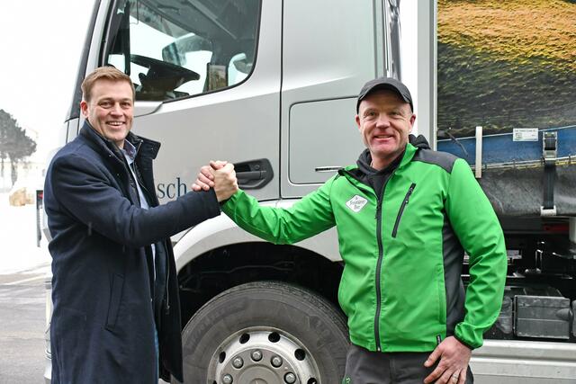 Braucommune Freistadt: E-Lkw von Mercedes Benz im Testbetrieb - Freistadt