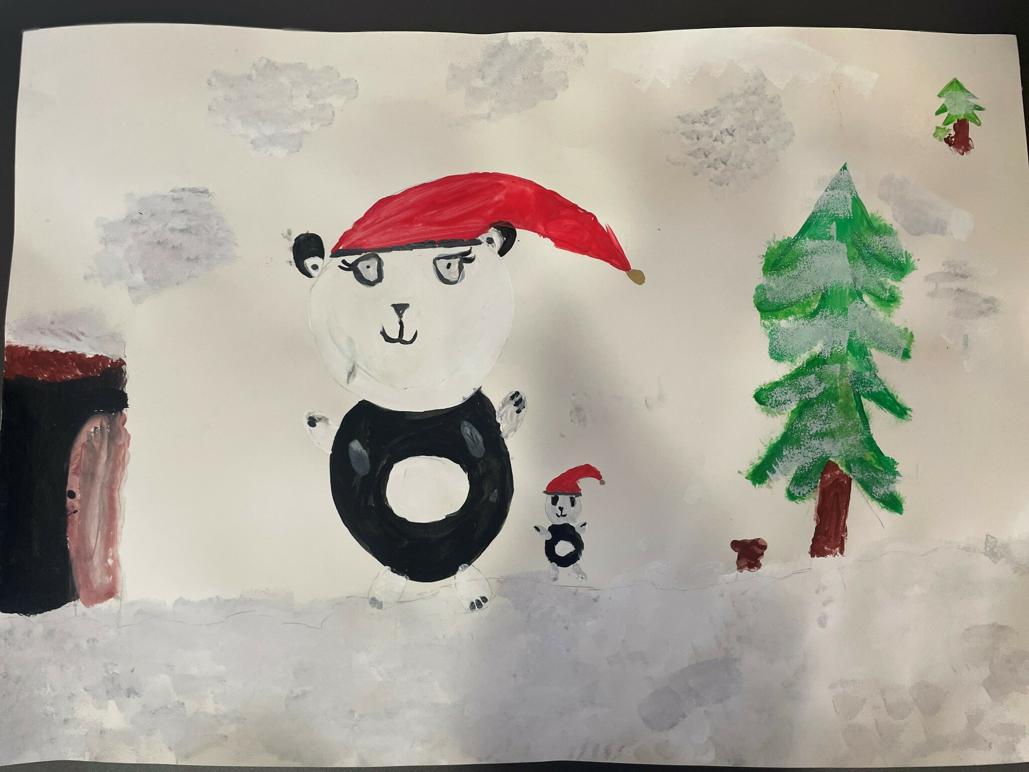 Online-Voting Weihnachtspapier: "Panda im Schnee" ist das Siegermotiv ...