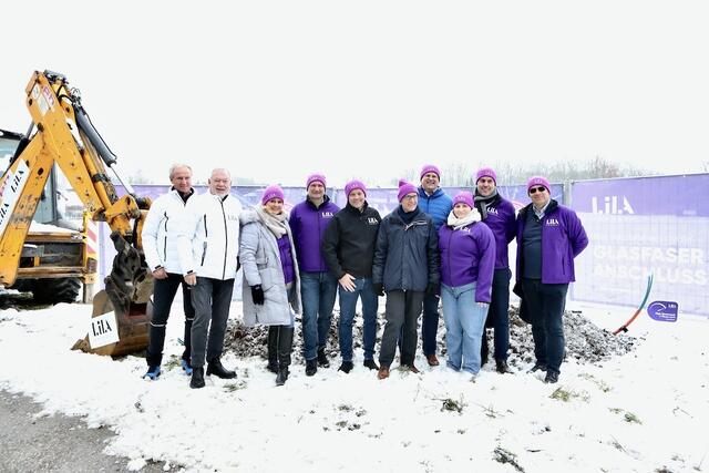 Lila Connect: Spatenstich für Glasfaserausbau in Steyr - Steyr & Steyr Land