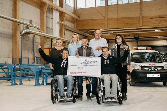 Charity: Ein Zillertal-Scheck für Wings for Life - Schwaz