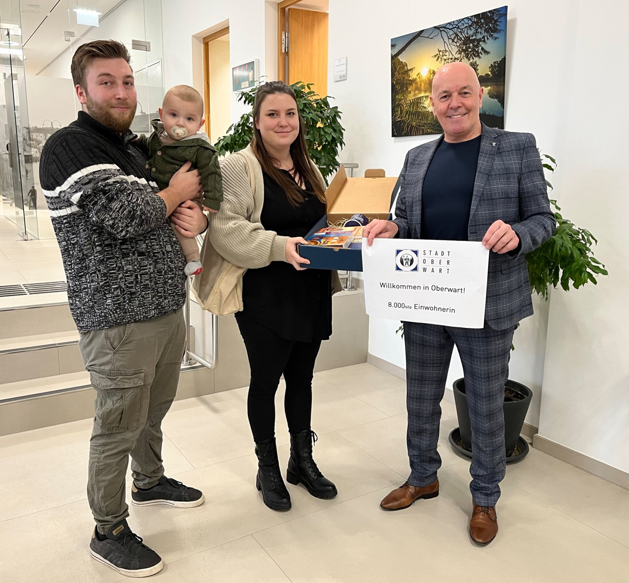 Stadtgemeinde Oberwart: Hanna Weiss ist Oberwarts 8.000. Gemeindebürger ...