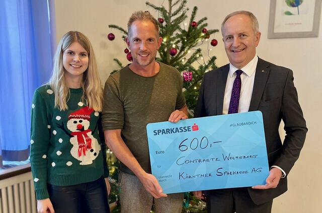 Scheckübergabe: Sparkasse Wolfsberg hilft Wohngemeinschaft Contraste ...