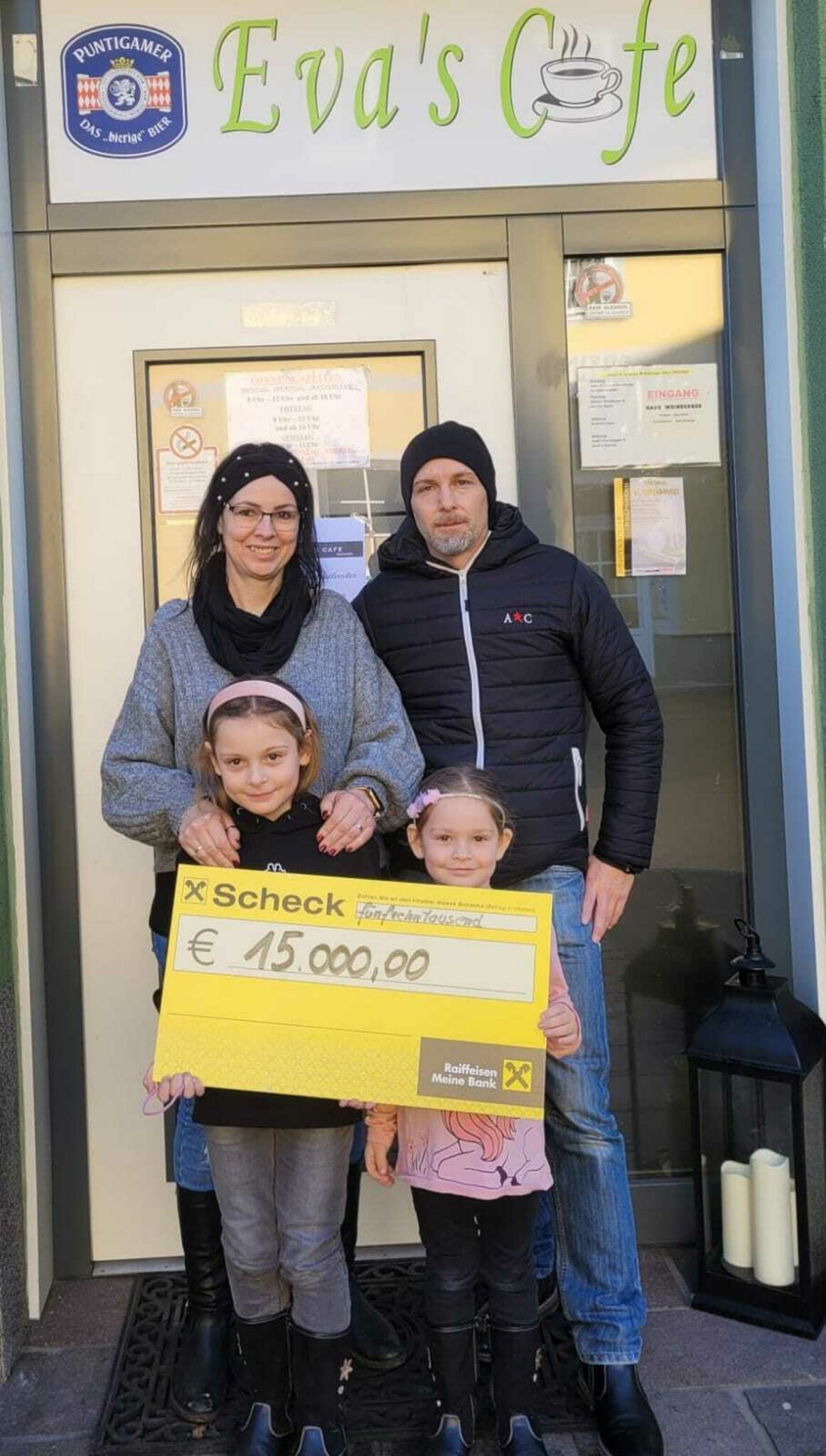 Reichenfels: Eva's Cafe sammelte 15.000 Euro für Unwetteropfer - Lavanttal
