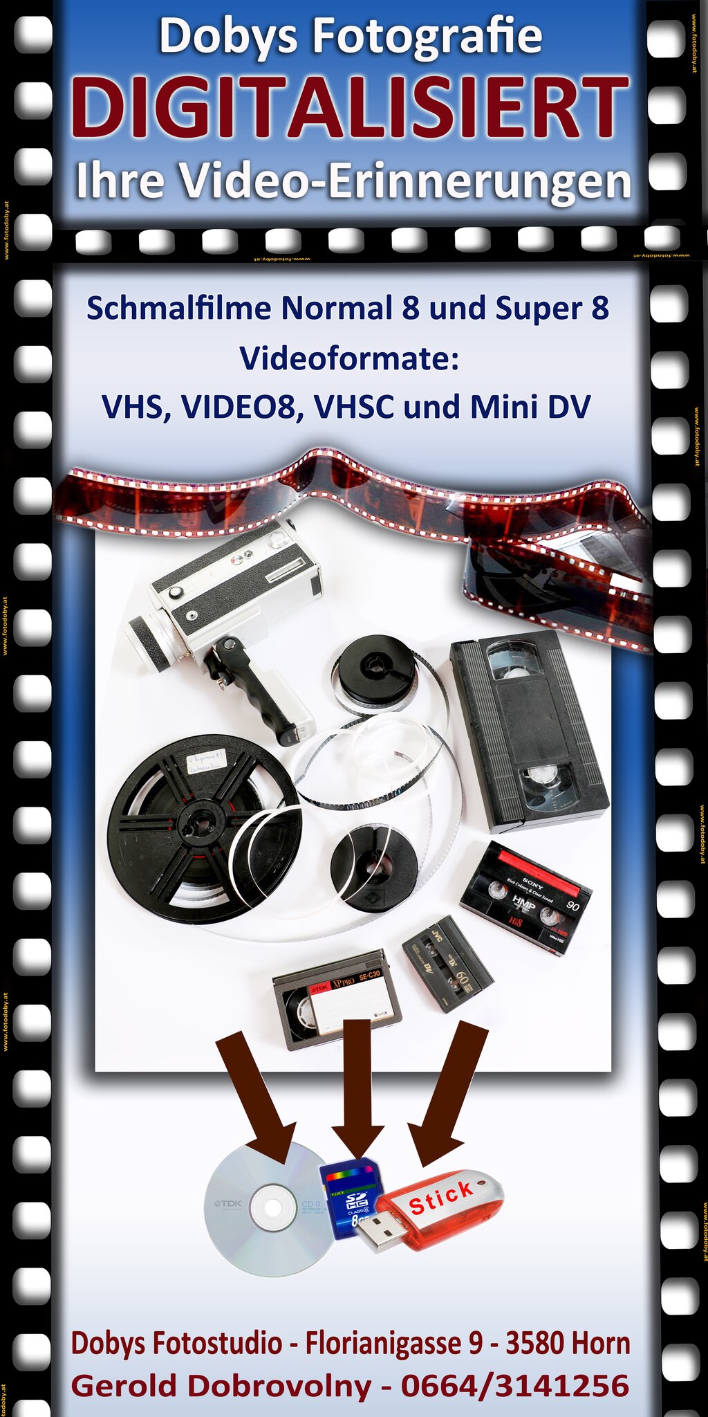 Retten Sie ihre alten Videos Schätze wie VHS usw..: VHS, Video 8, HI8 ...