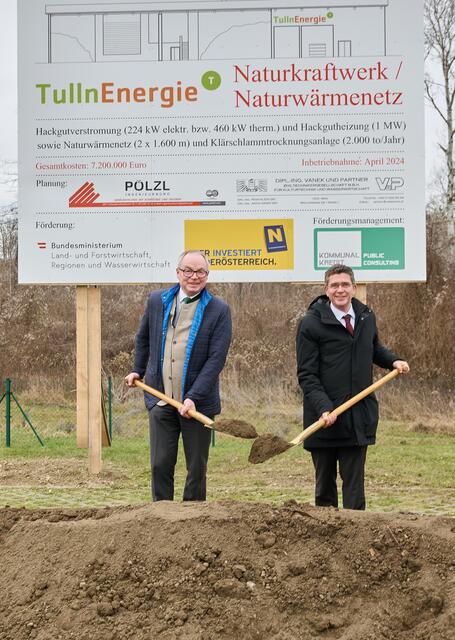 Tulln: Spatenstich für innovatives Naturkraftwerk in Tulln erfolgt - Tulln