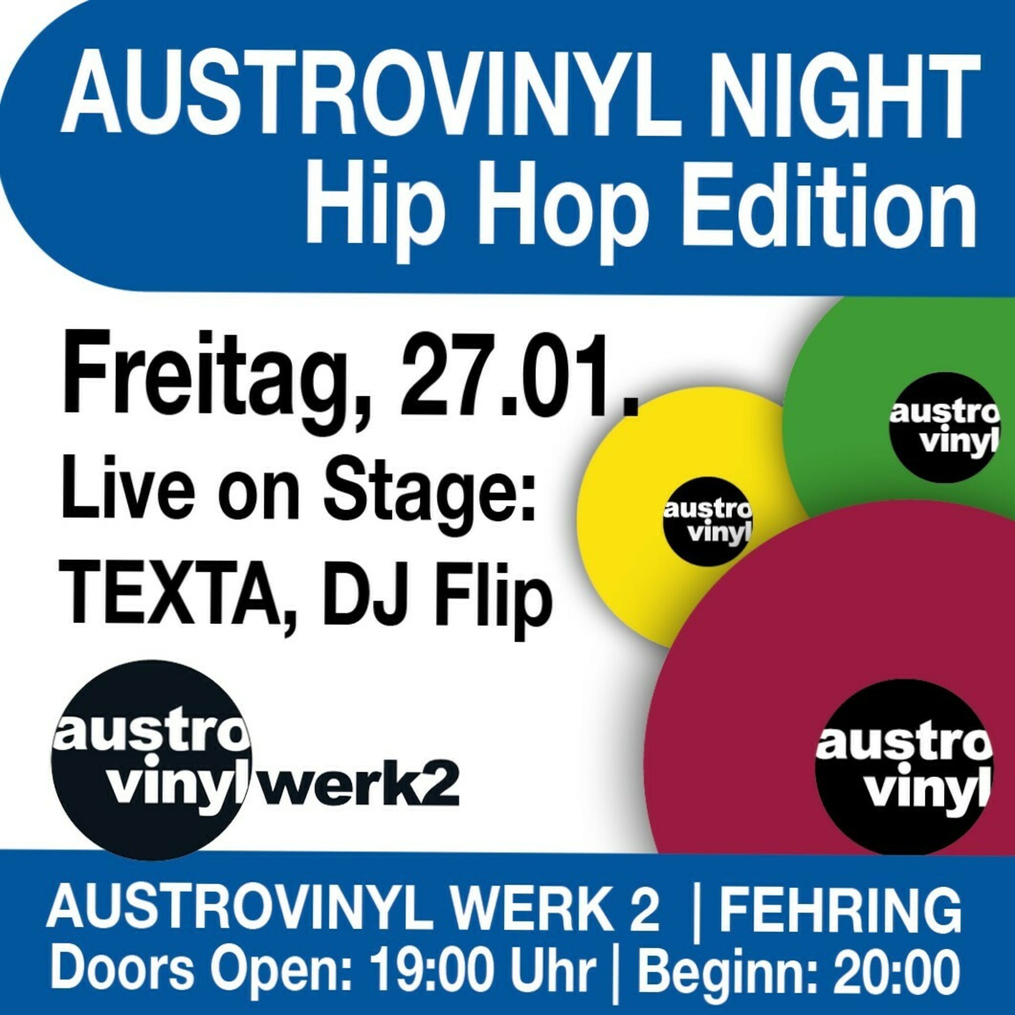 HIPHop Edition, Austrovinyl Night: Live on Stage: Texta, DJ Flip ...