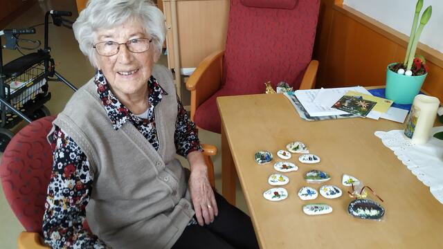Maria Mayr: Hagenberger Stein-Künstlerin ist 97 Jahre alt - Freistadt
