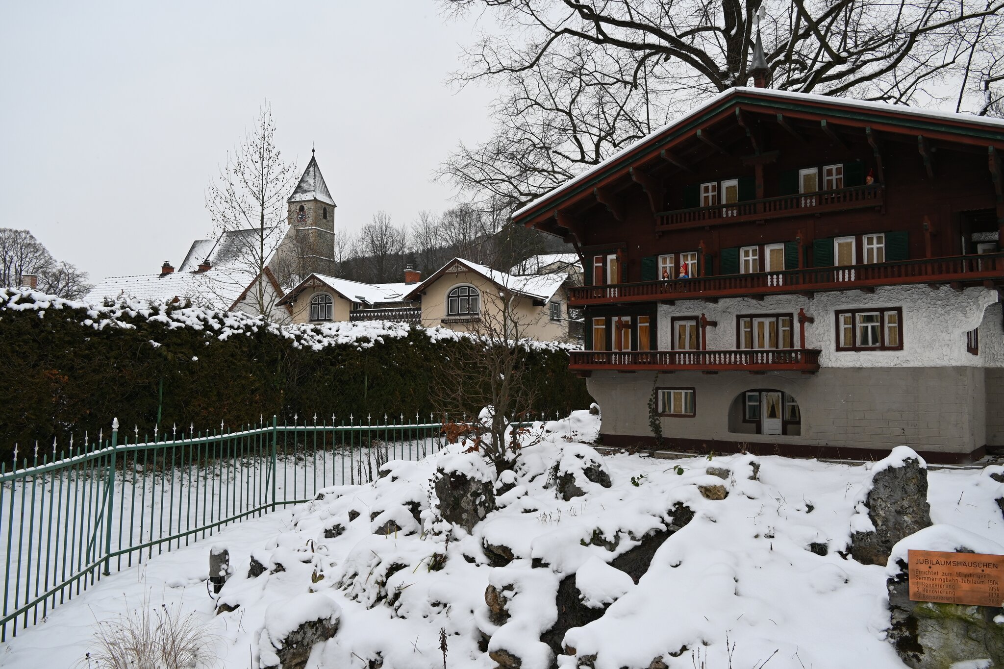 Endlich Schnee: Spaziergang auf der Fischerpromenade von Payerbach nach ...