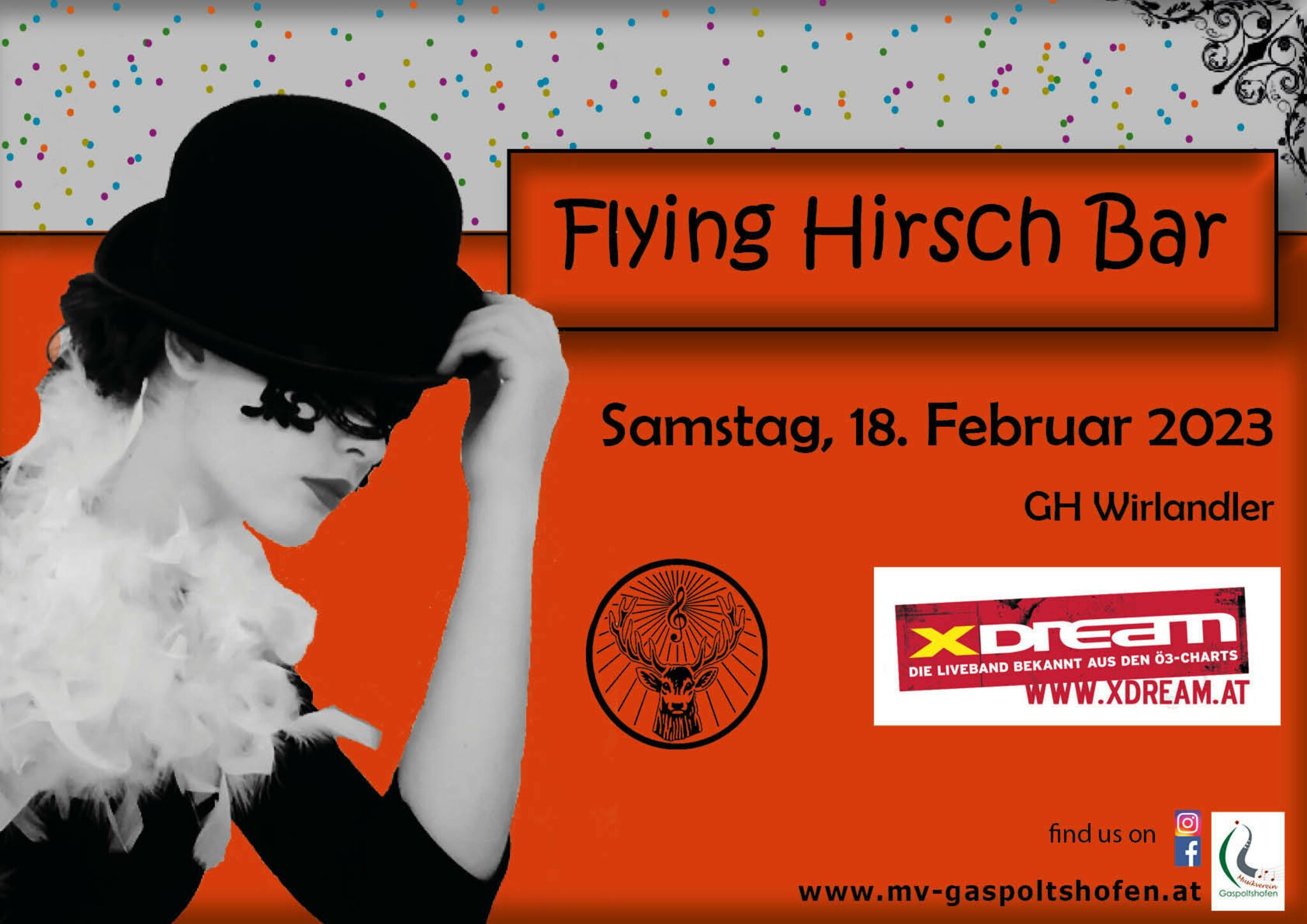 Musikverein Gaspoltshofen: Flying Hirsch Bar 2023 - Grieskirchen & Eferding