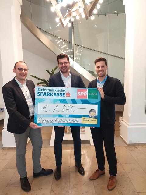 Spendenübergabe: SPÖ Werndorf unterstützt Kinderkrebshilfe - Graz-Umgebung