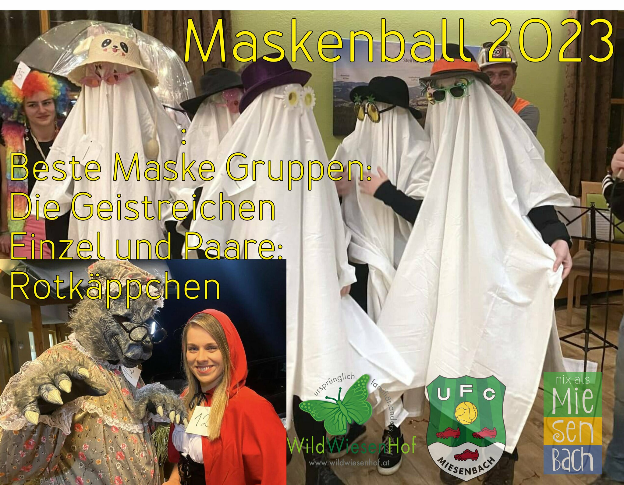 Quallen, Scheichs und Zuckerl: Der Maskenball 2023 des UFC Miesenbach ...