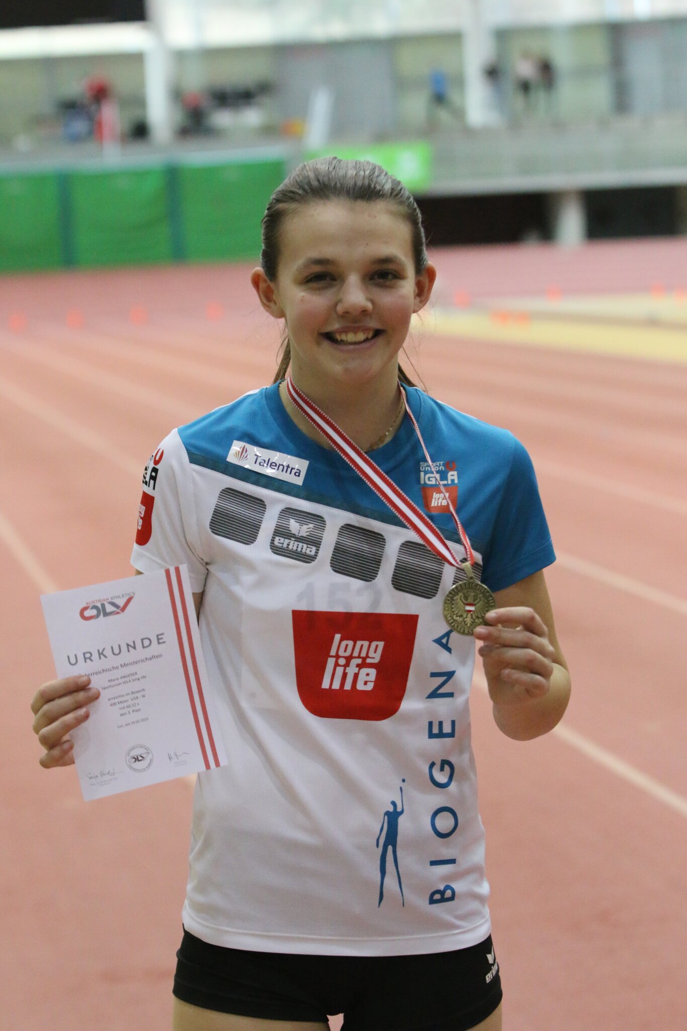 Marie Angerer: Beim zweiten Antreten gleich Staatsmeisterbronze - Schärding