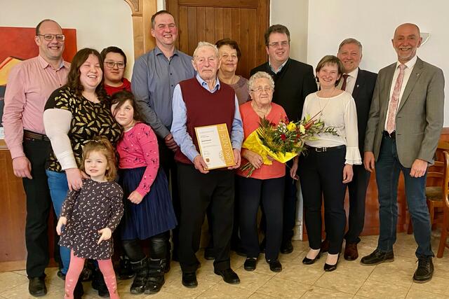 Marktgemeinde Schweiggers: Geburtstagsjubiläum von Josef Bauer - Zwettl