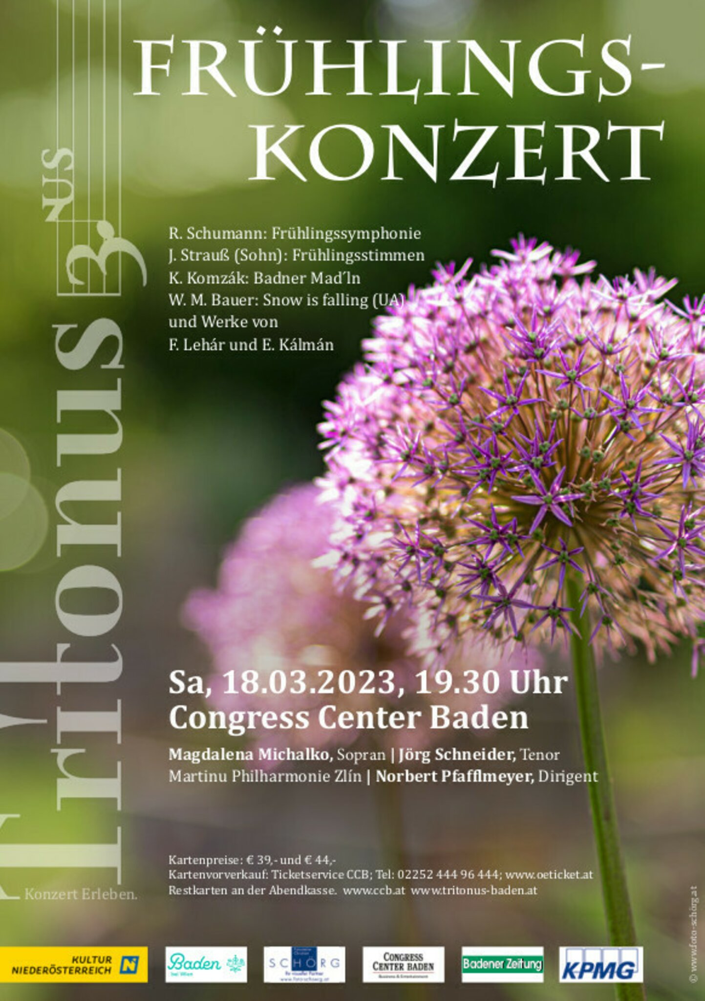 Frühlingsstimmen: Tritonus Konzert in Baden bejubelt den Frühling - Baden