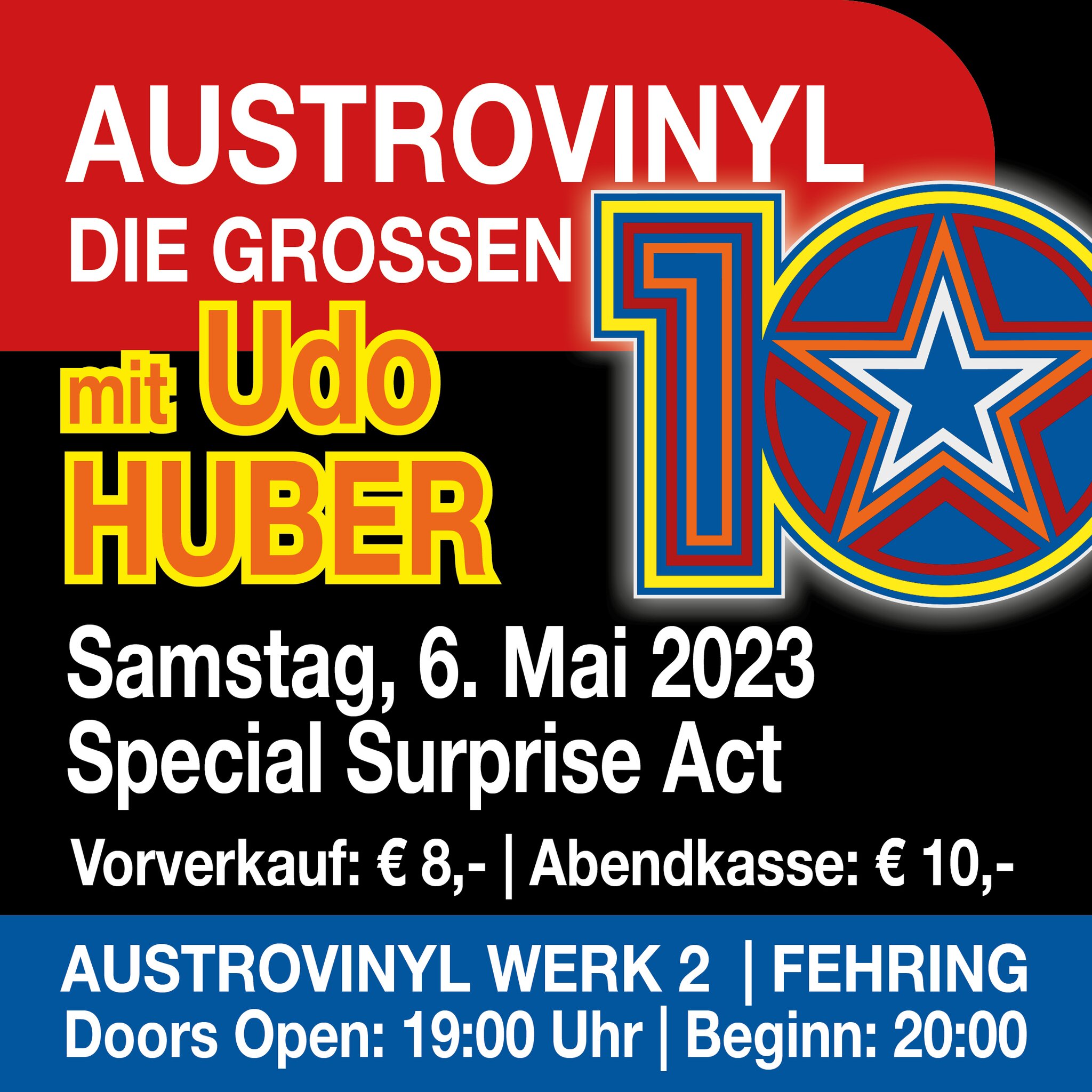 Party, Tanzen: Austrovinyl präsentiert Die großen 10 mit Udo Huber ...