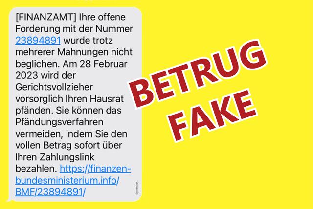 Neue SMS-Betrugsmasche: Polizei warnt vor "Finanzamt-Trick"