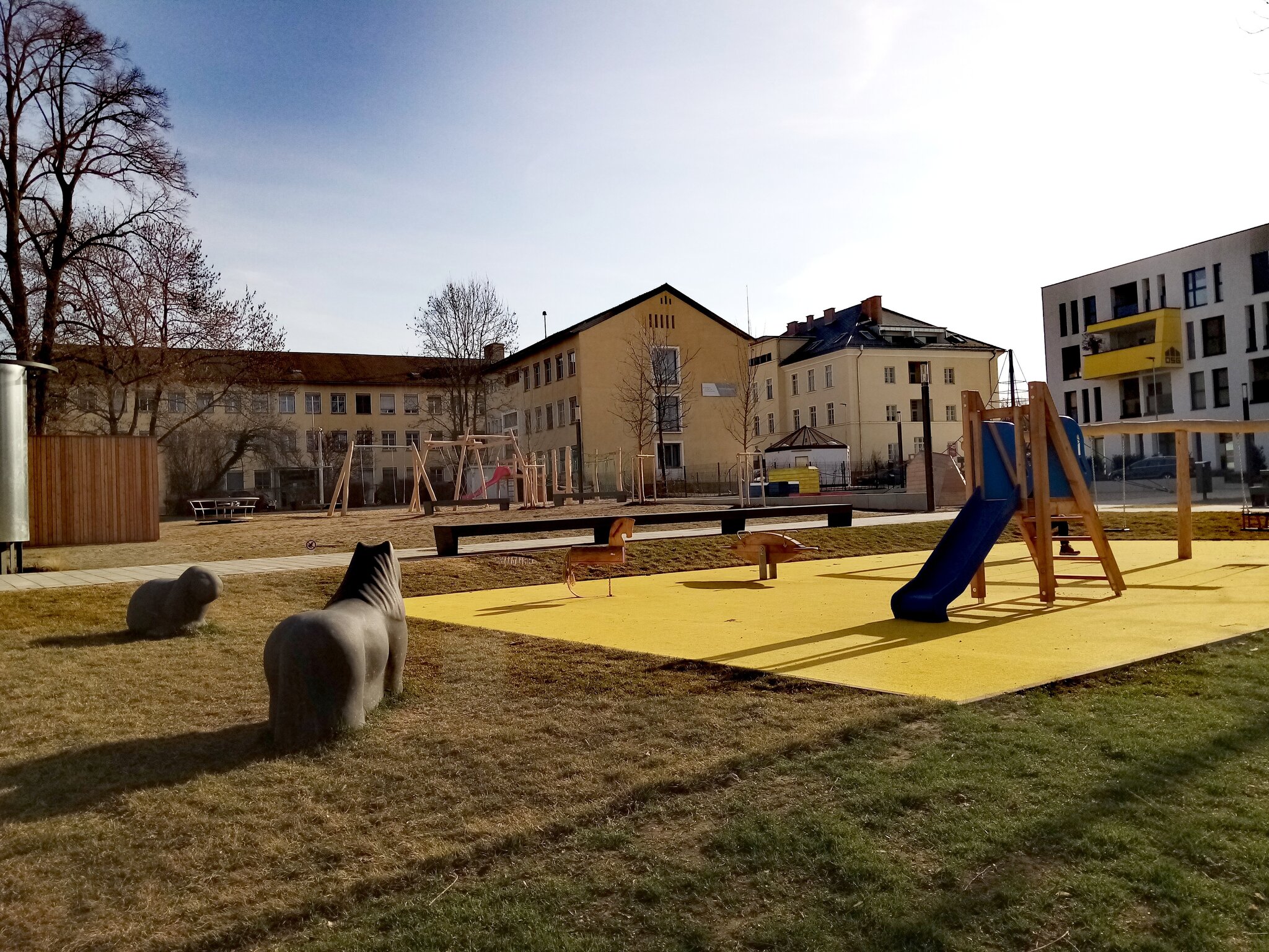 Oberwart Innenstadt: Besichtigung des neu angelegten Stadtparks - Oberwart