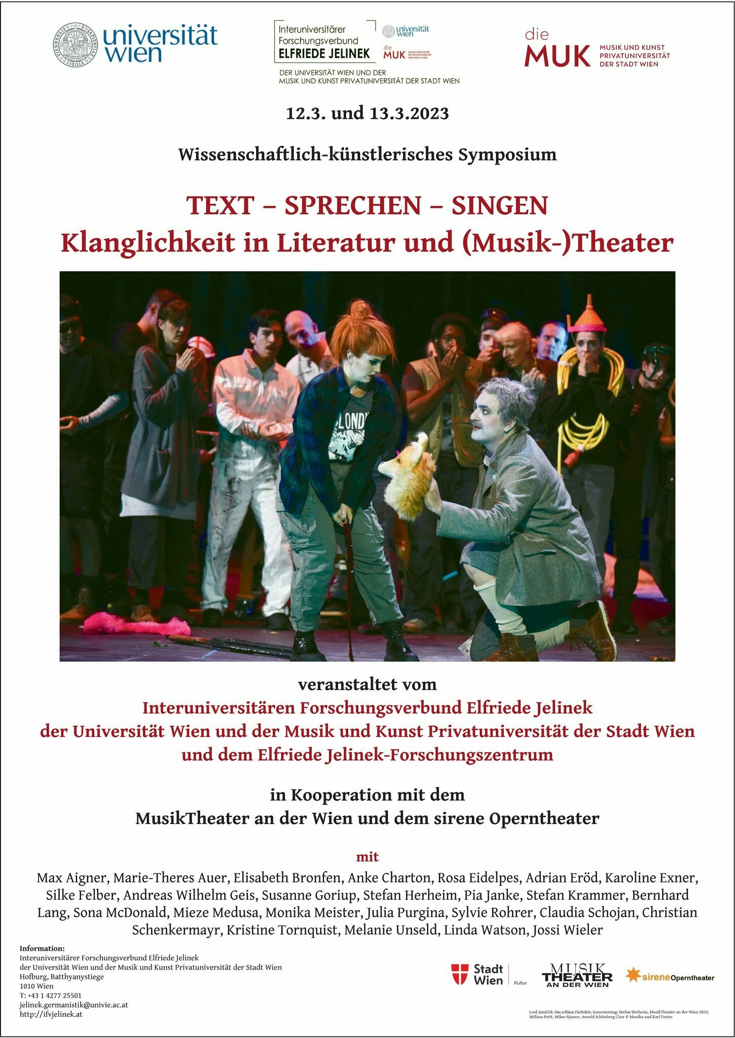 Wissenschaftlich-künstlerisches Symposium: Text - Sprechen - Singen ...
