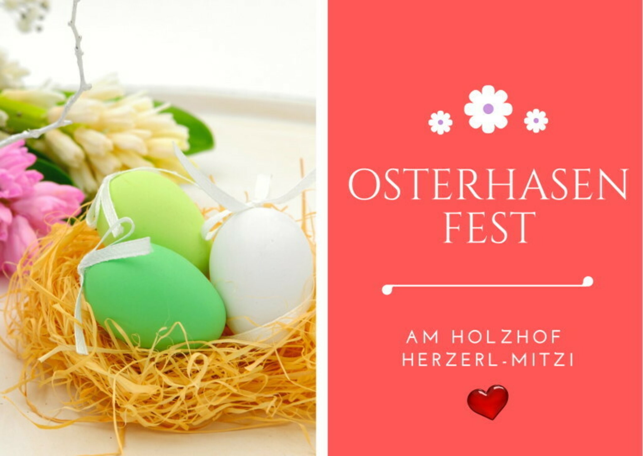 14. Großes Osterhasenfest: am Holzhof bei der Herzerlmitzi - Lilienfeld