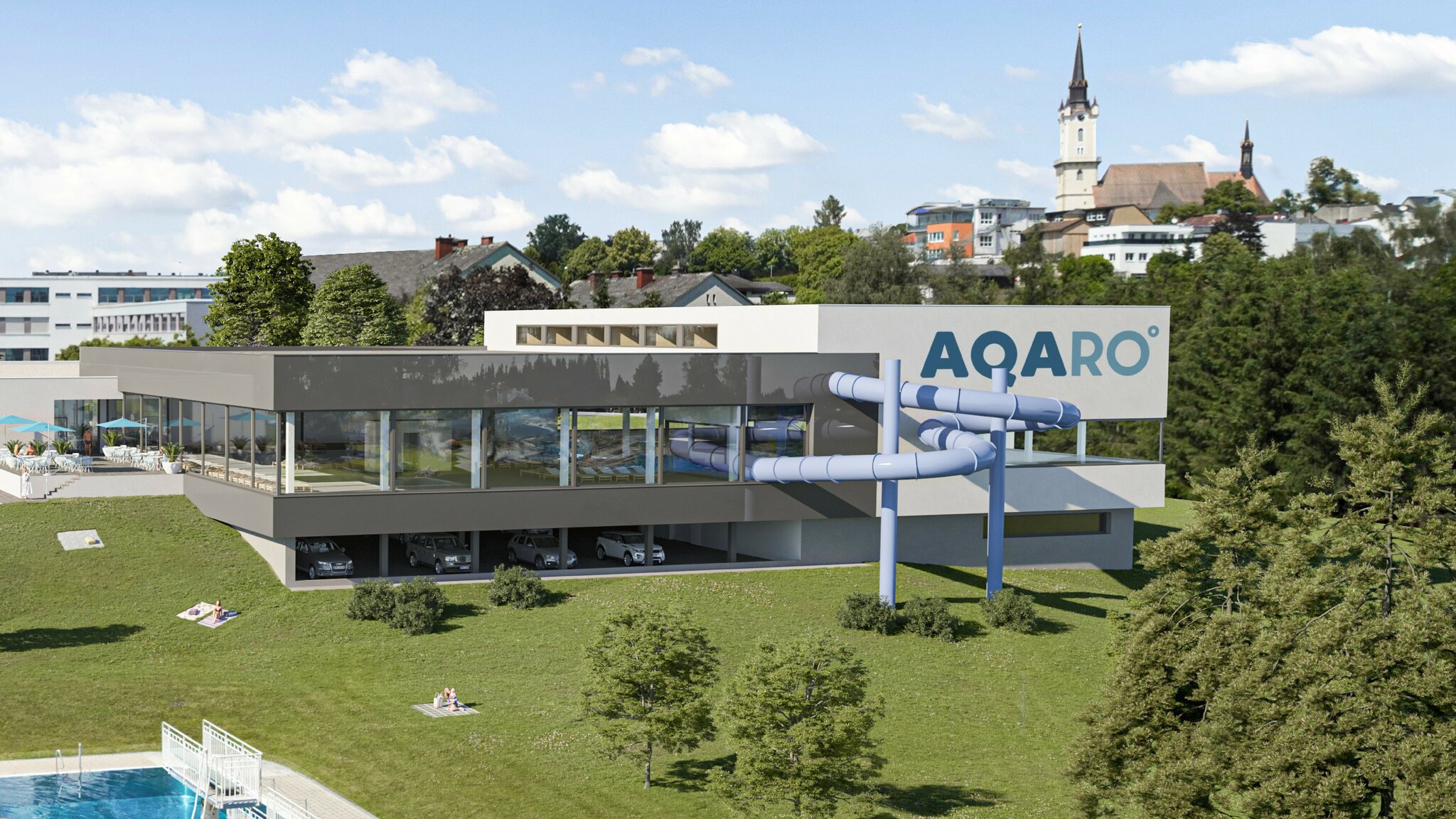 Bezirkshallenbad: Rohrbacher Erlebnisbad wird "Aqaro" heißen - Rohrbach