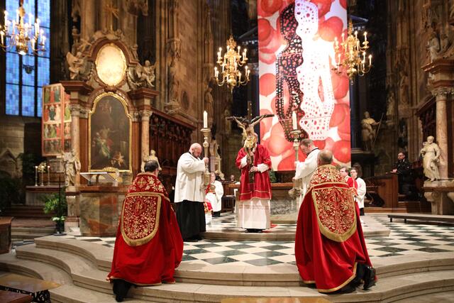 Kunst im Stephansdom: Drei Schmetterlinge schweben noch bis ...