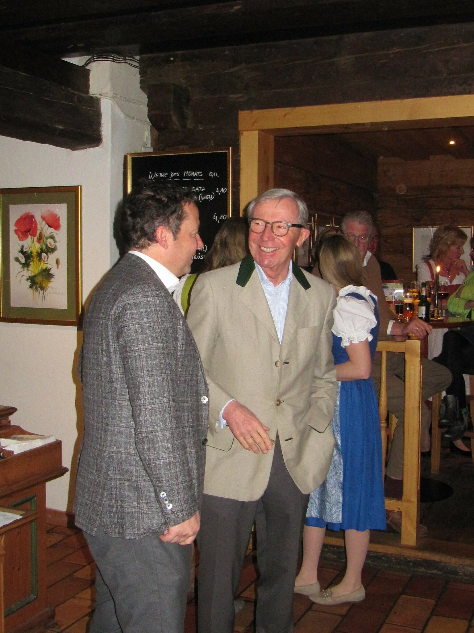 L.H.Dr.W.Haslauer zu Gast in Anif: Frühschoppen im Friesacher Heurigen Anif - Flachgau