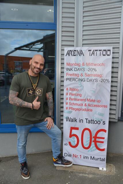 Tätowierer, Sänger und Songwriter: Neu: Arena Tattoo hat eröffnet - Murtal