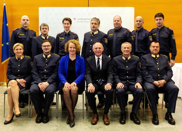 Auszeichnungsfeier bei der Landespolizeidirektion - Mistelbach